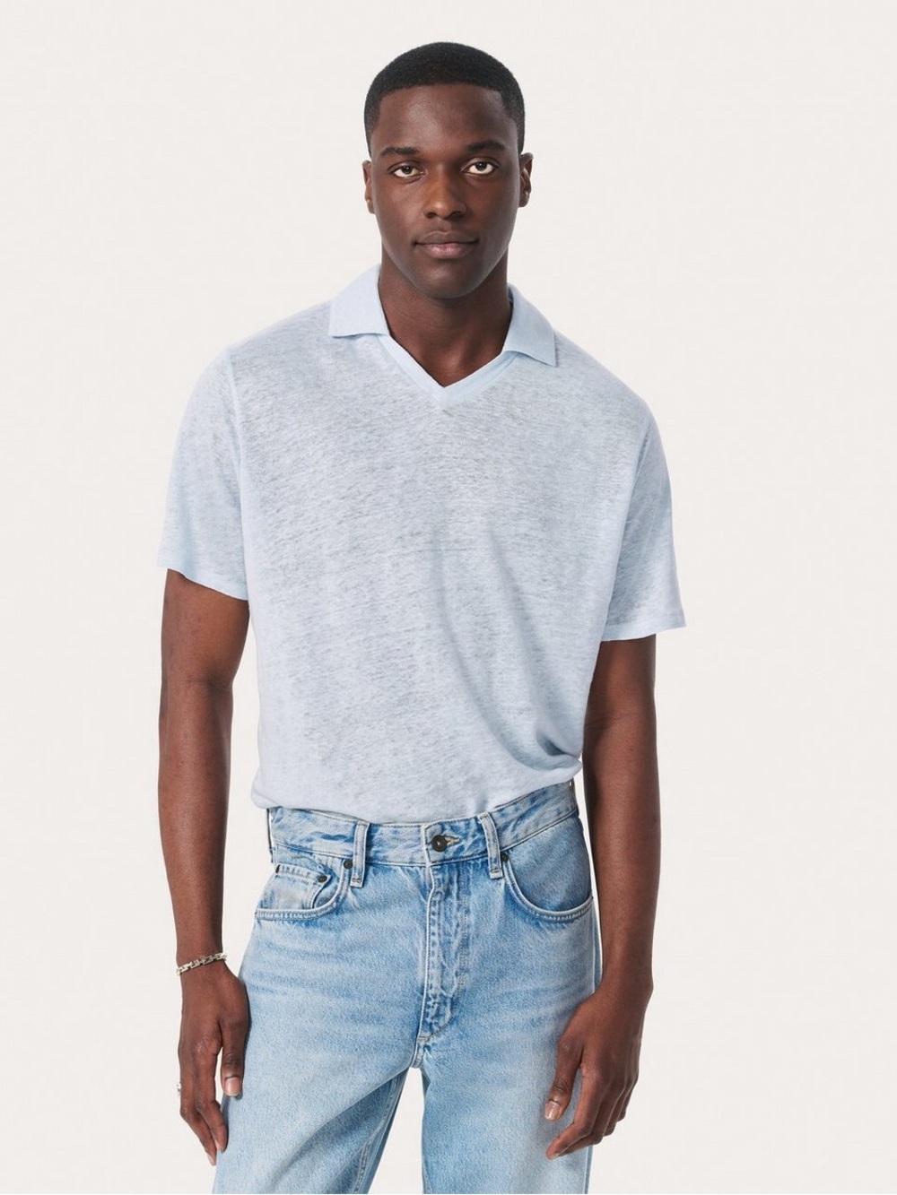 rag & bone | Shirts | Rag Bone Linen Johnny Collar Polo | Poshmark